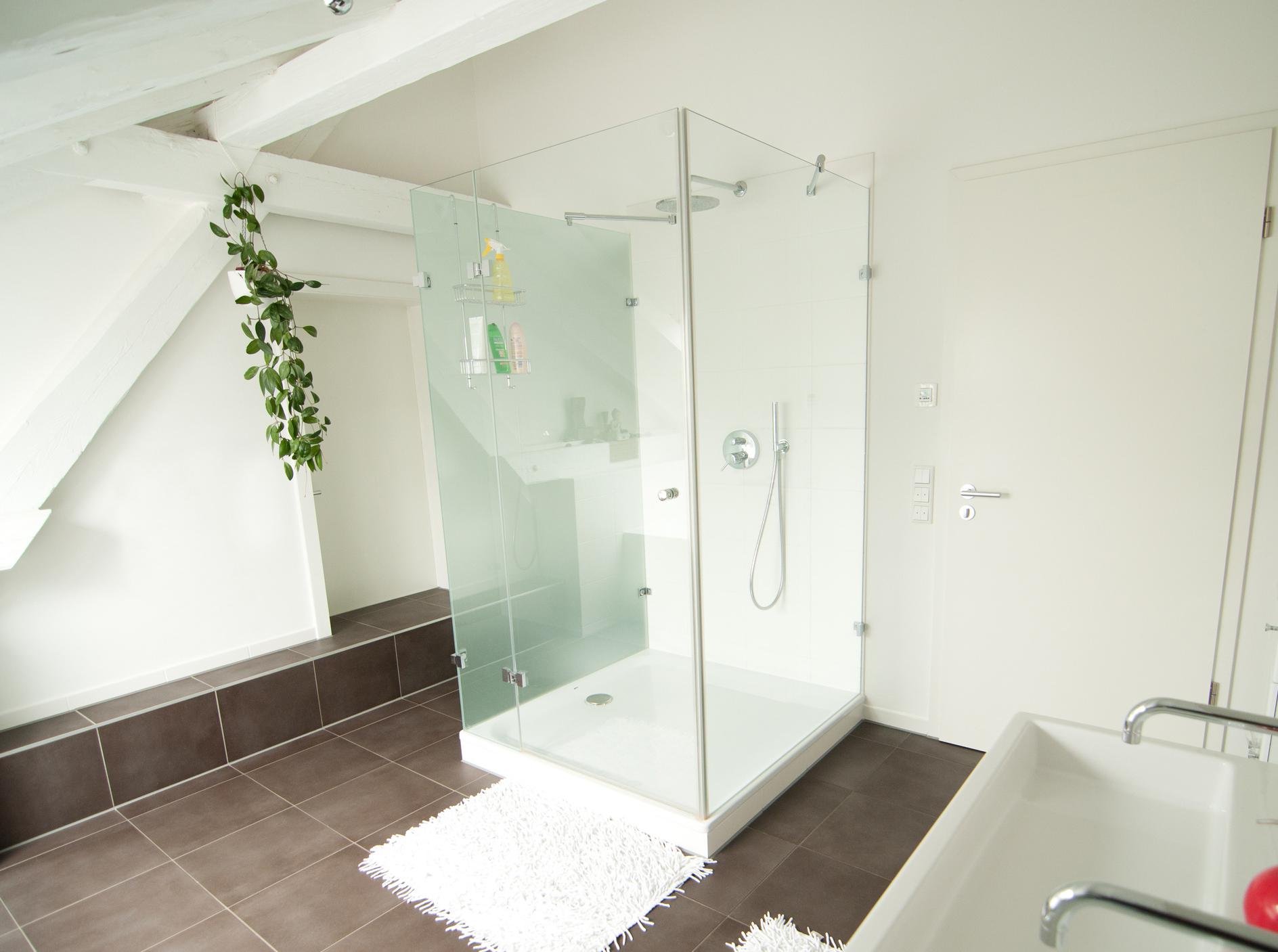 Duschkabine U Form aus Glas | GLASPROFI24